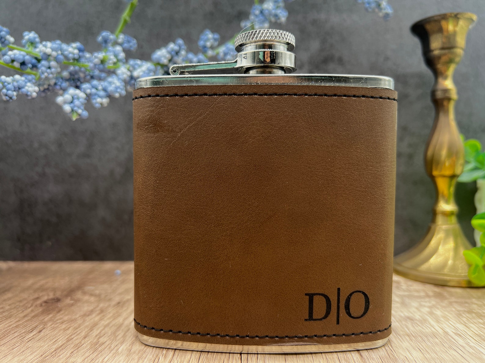 Personalized Flask for Men, Groomsman Gift, Leather Flask, Flask ...