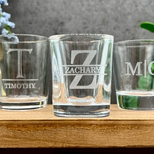 Engraved Shot Glass, Personalized Shot Glass Gift for Groomsmen Party ...