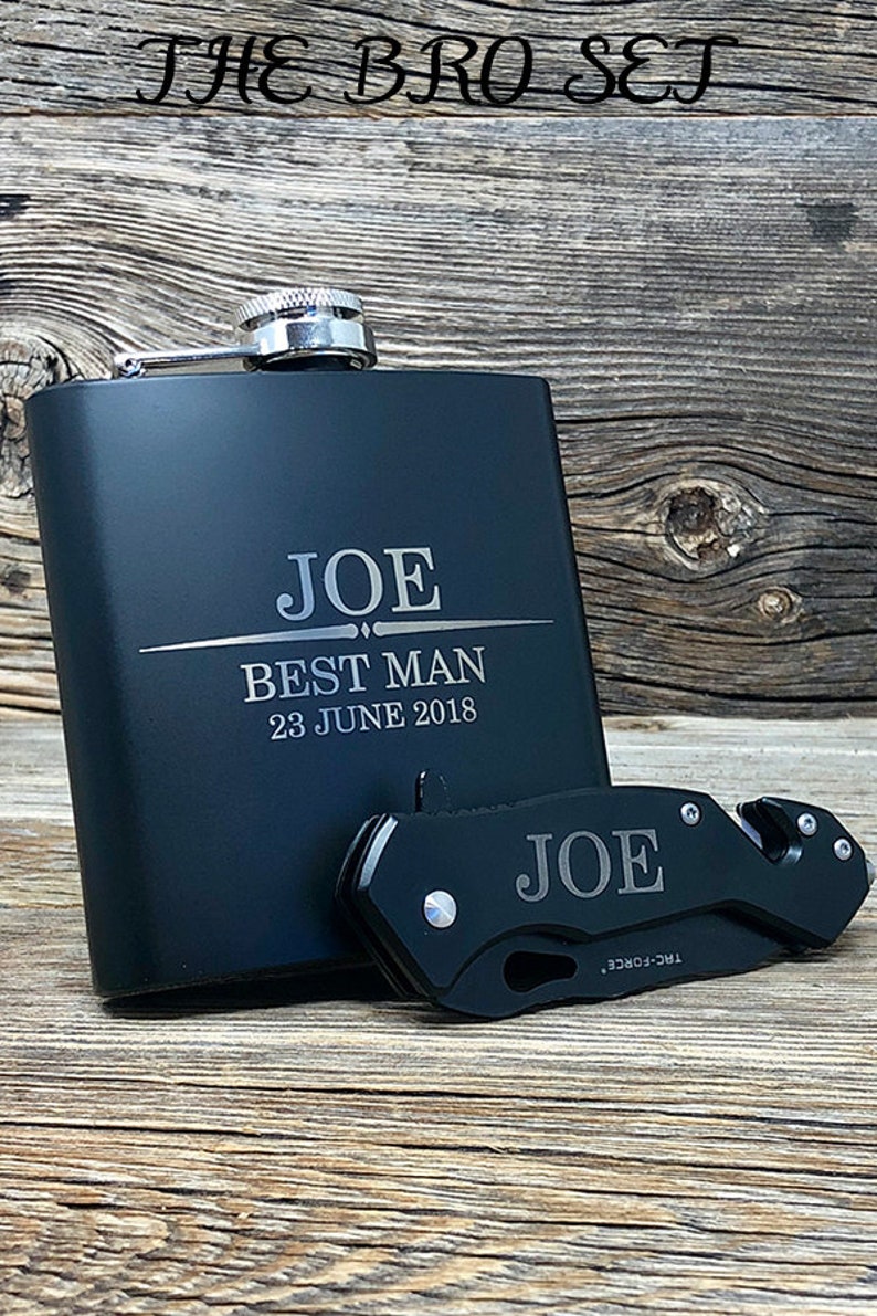 Groomsmen Gift Groomsmen Gift Box Groomsman Gift Flask - Etsy