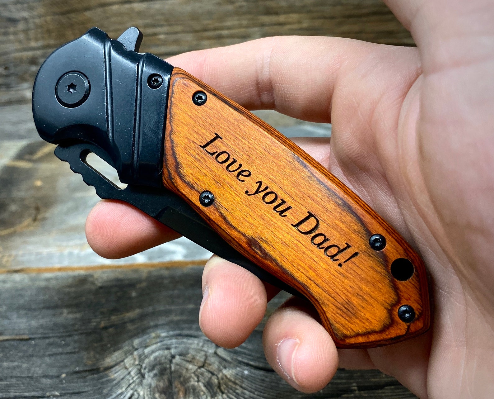 Love You Dad Knife - Gift for Dad, Knife for Dad, Father's Day Gift ...