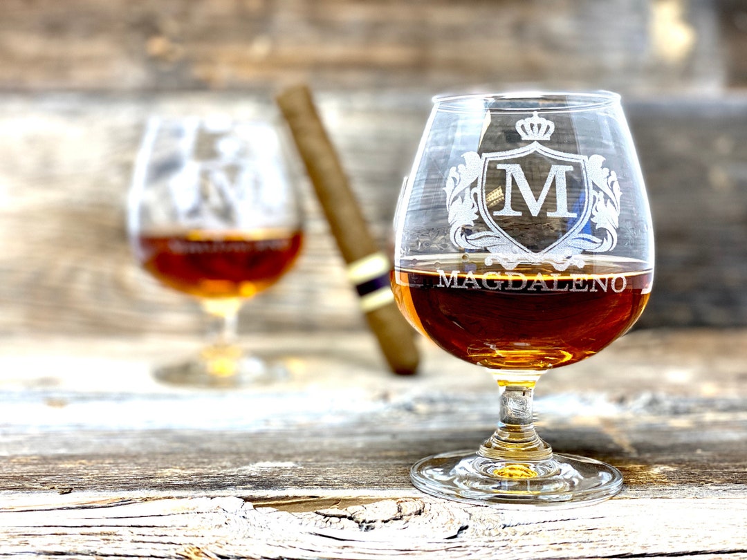 Engraved Brandy Snifter – Personalized Cognac Glass or Gift Set ...