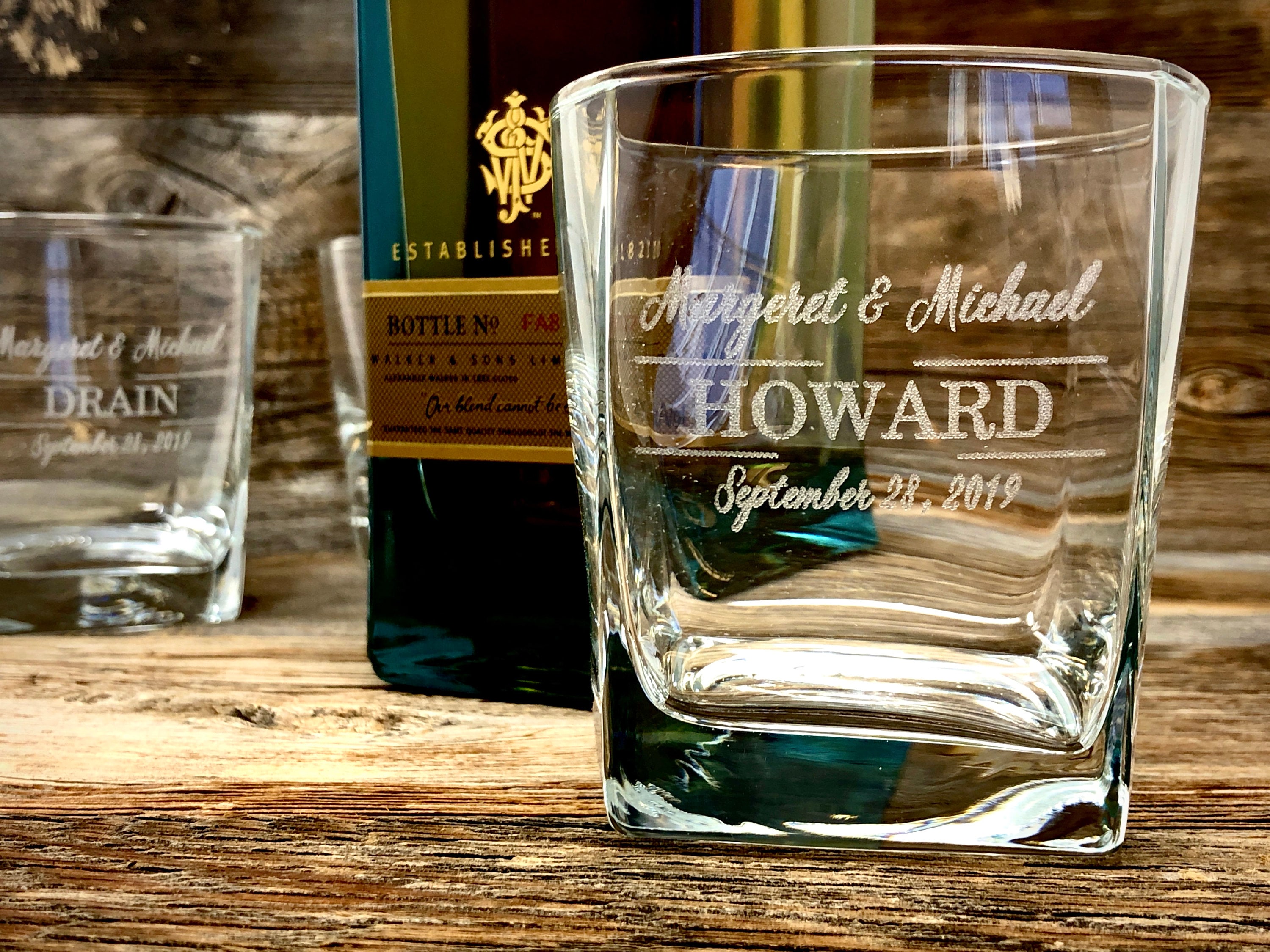 Custom Whiskey Glass Personalized Whiskey Glasses Rocks | Etsy