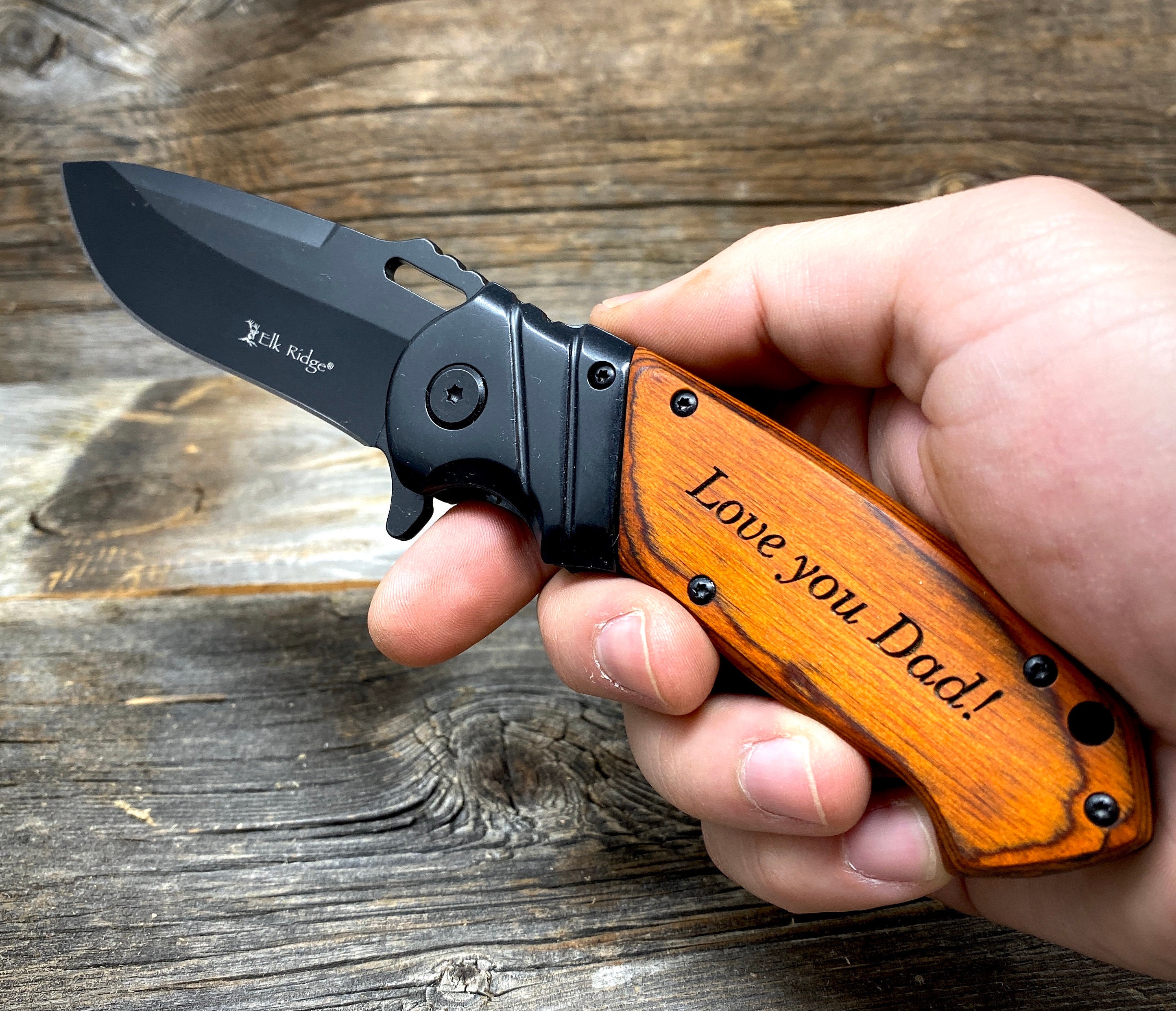 Love You Dad Knife - Gift for Dad, Knife for Dad, Father's Day Gift ...