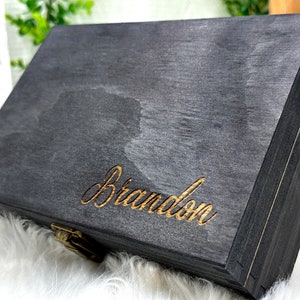 Personalized MEMORY BOX Engraved Wood Box Gift for Boyfriend, Custom ...