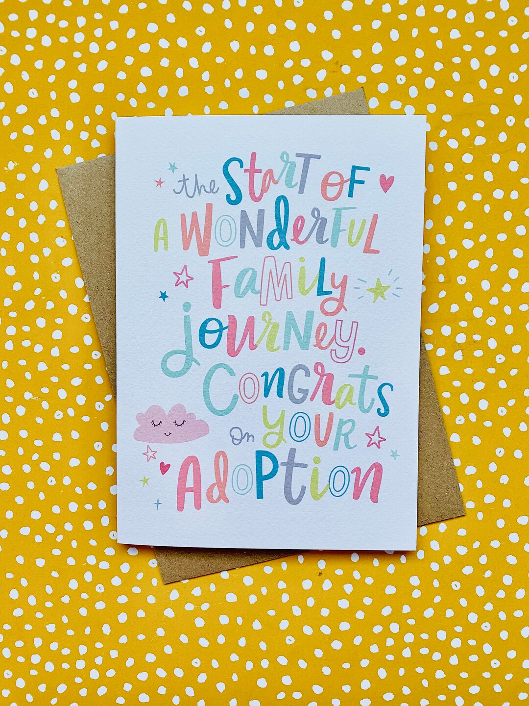 Adoption Congratulations Card - Etsy