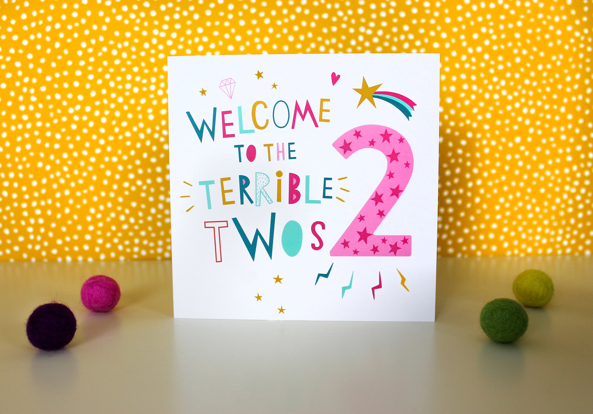 Welcome to the Terrible Twos Age 2 Birthday Card - Etsy Australia