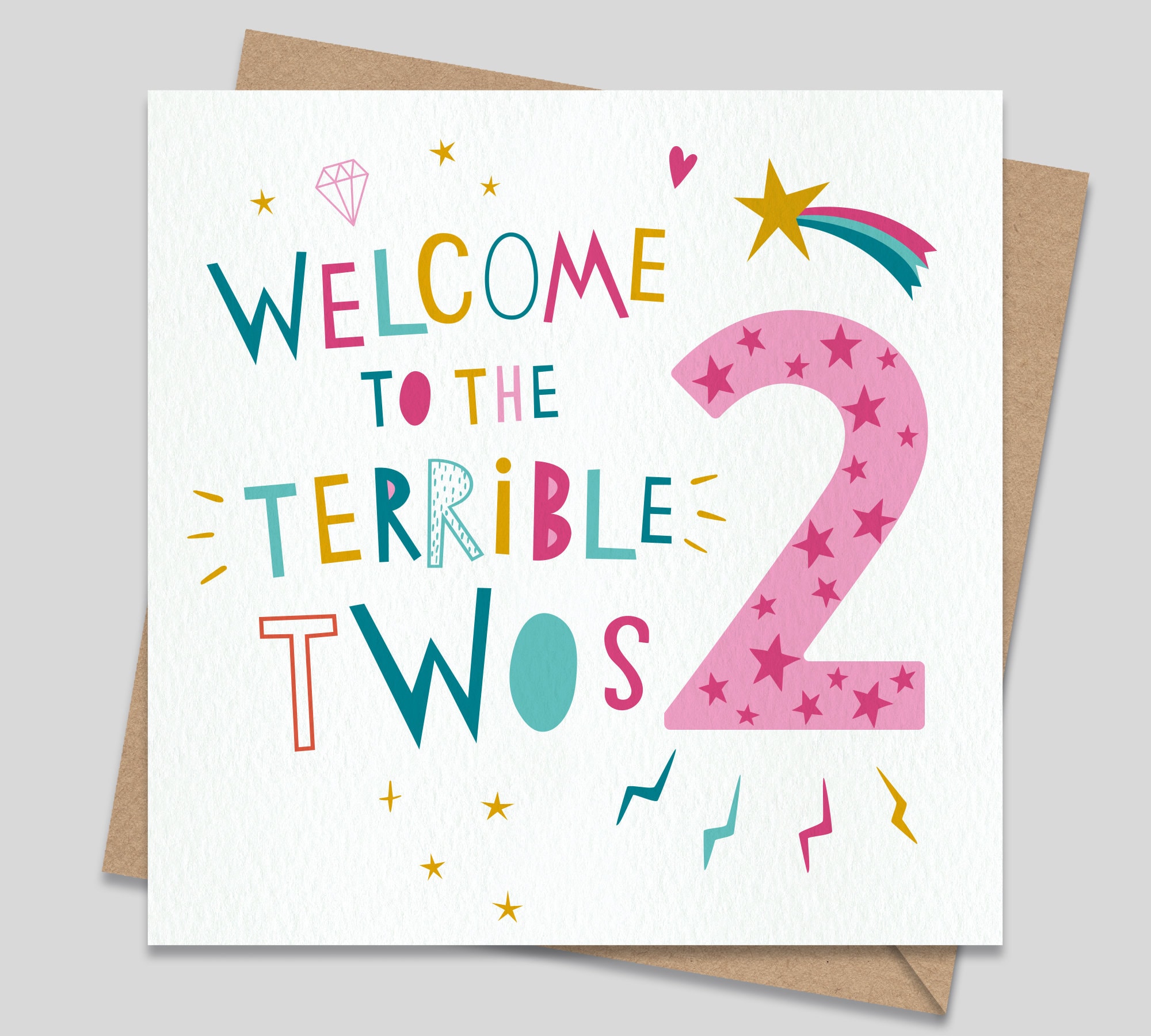 Welcome to the Terrible Twos Age 2 Birthday Card - Etsy Australia