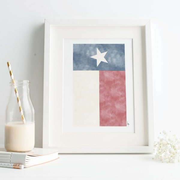 Texas Watercolor - Etsy