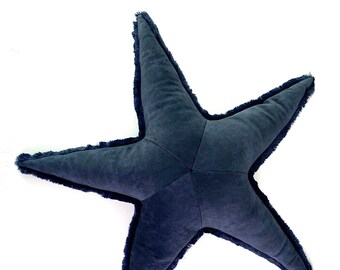 Blue Star Pillow - Etsy