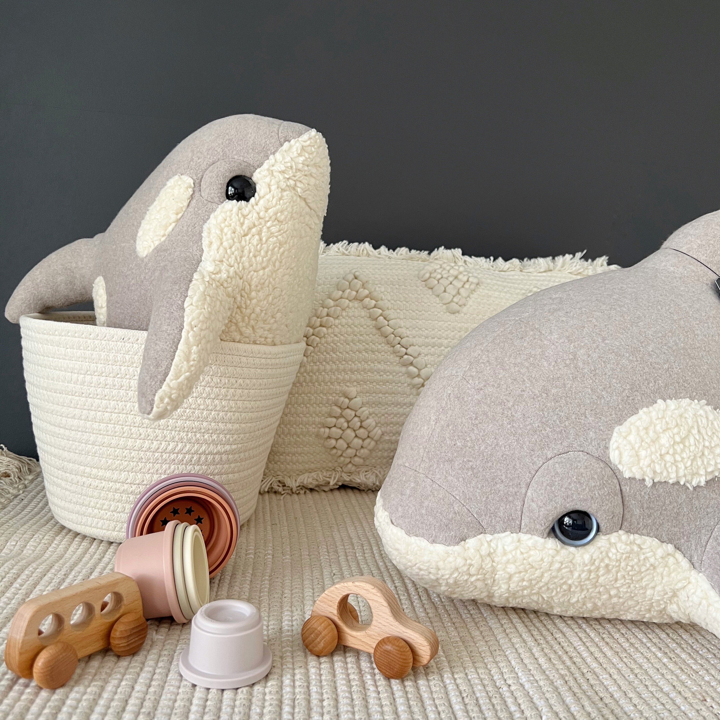 Little Sand Baby Orca Plush Organic Beige Stuffed Animal for Babies ...