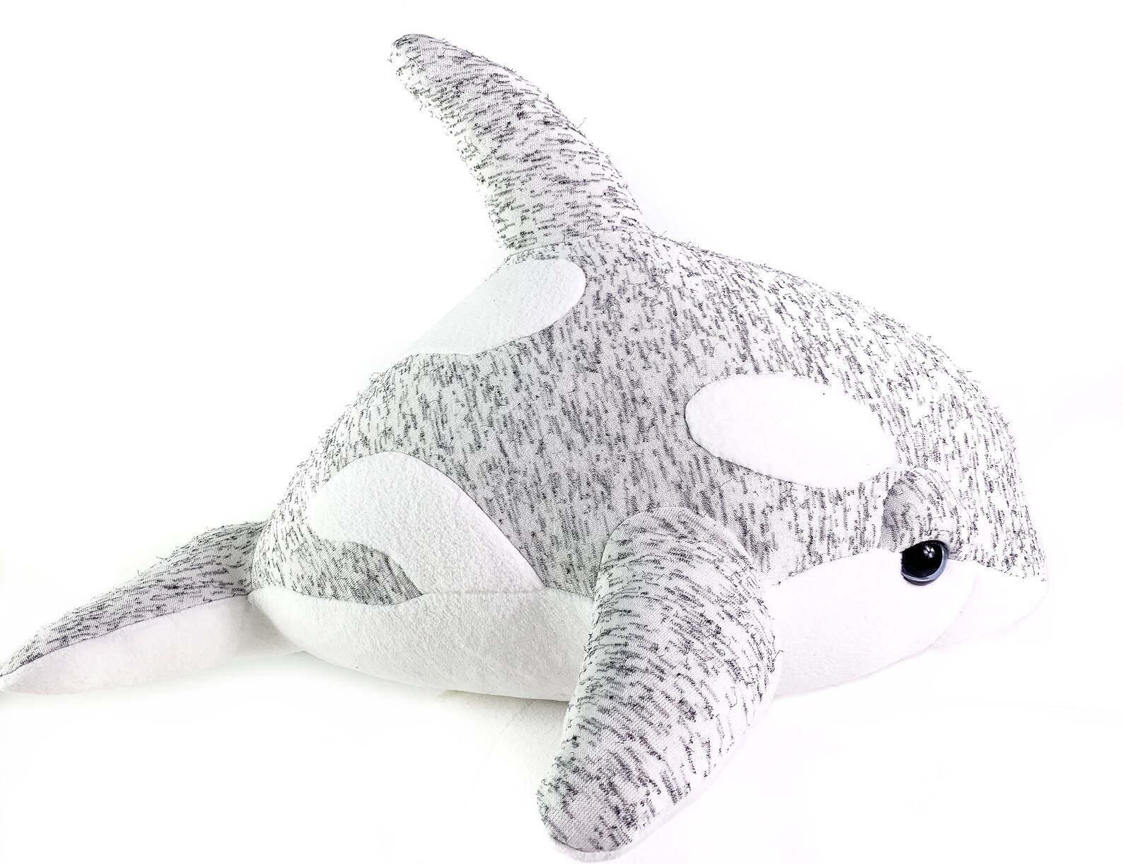 Baby Killer Whale Plush Toy - Handmade Orca Plush Doll, Unique Stuffed ...