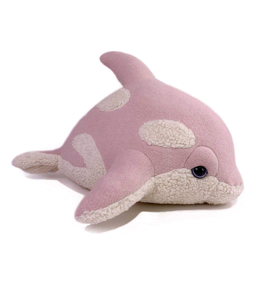 Little Pink Baby Orca Stuffed Animal Handmade Organic Cotton Killer ...