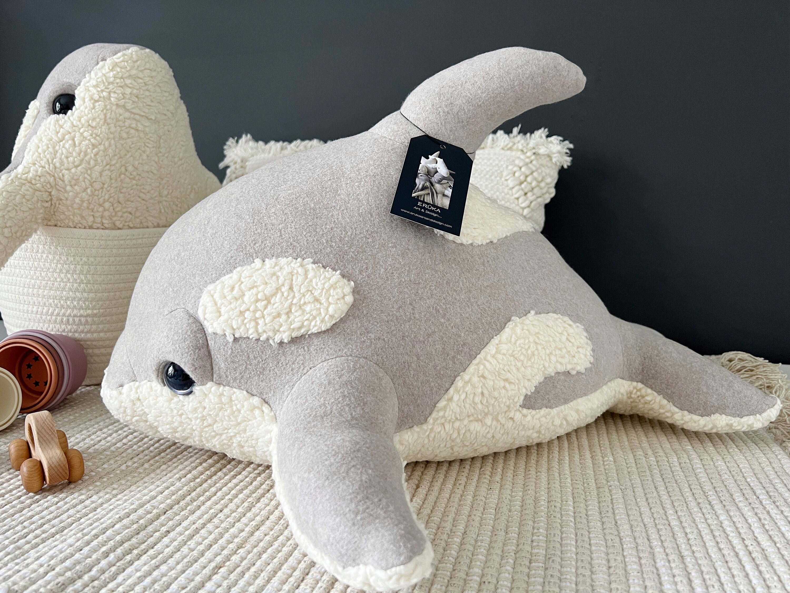 Little Sand Baby Orca Plush - Organic Beige Stuffed Animal for Babies ...