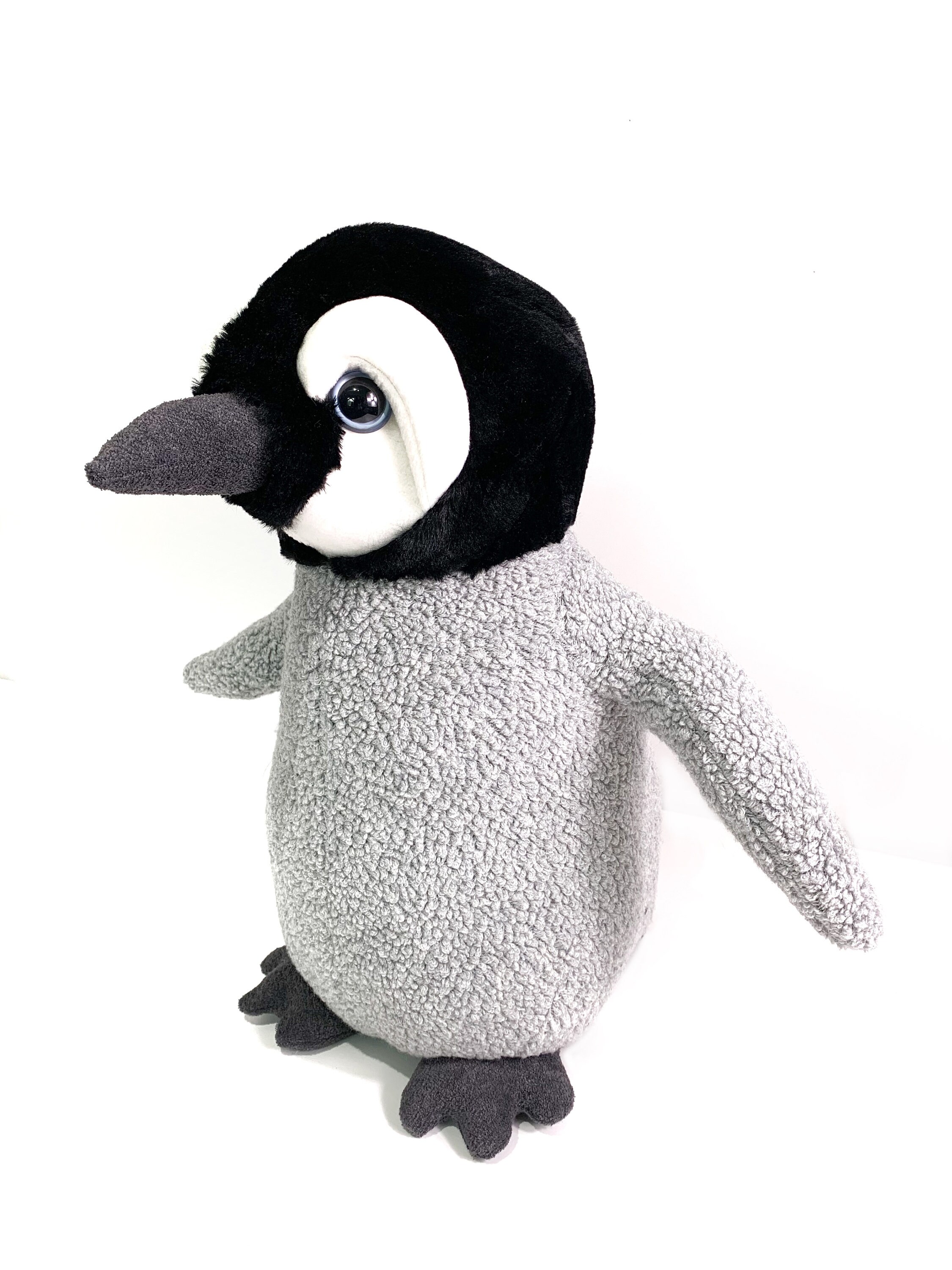 Large Emperor Baby Penguin Plush Toy - Handmade Neutral Penguin Doll ...