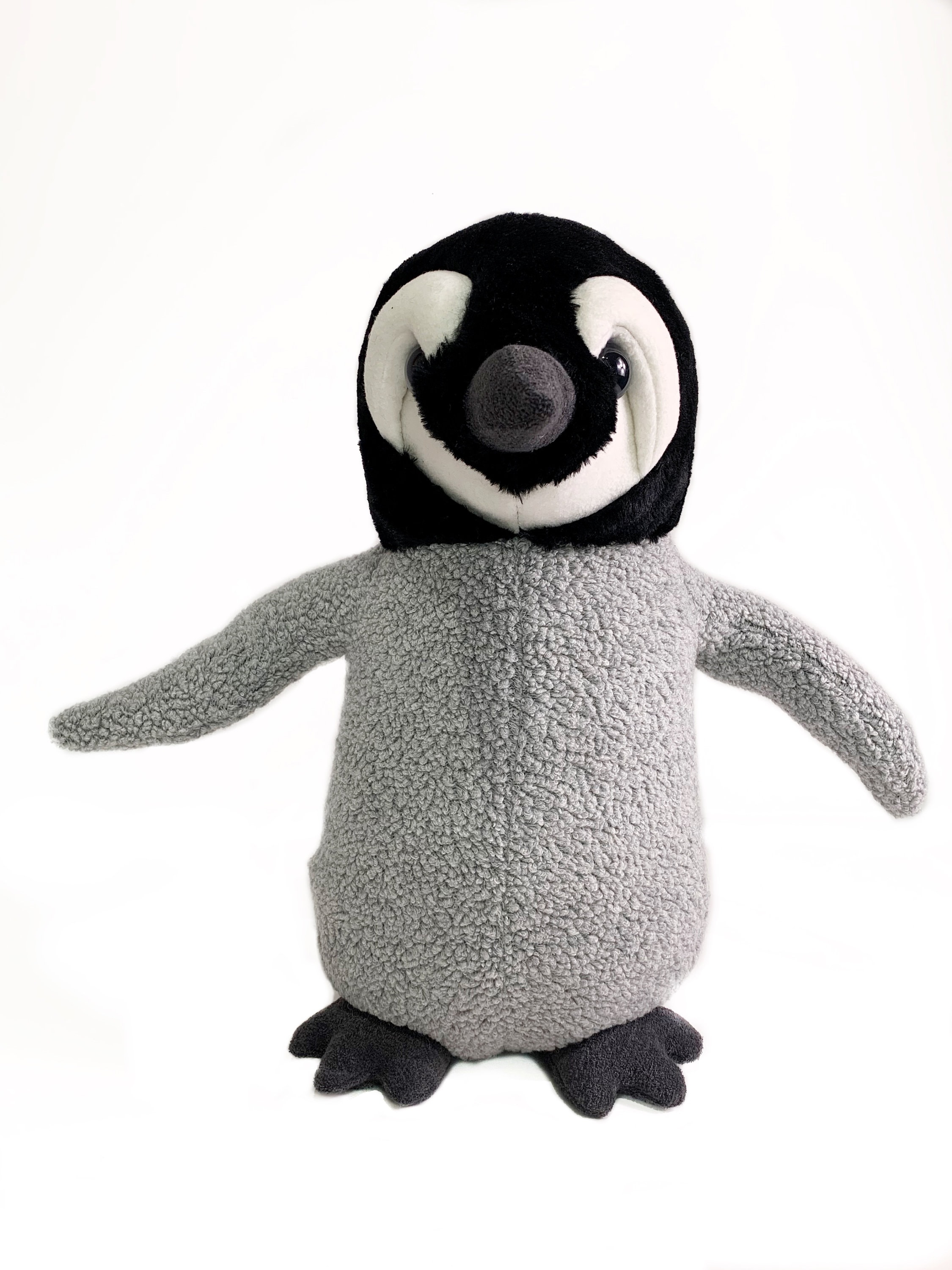 Large Emperor Baby Penguin Plush Toy - Handmade Neutral Penguin Doll ...