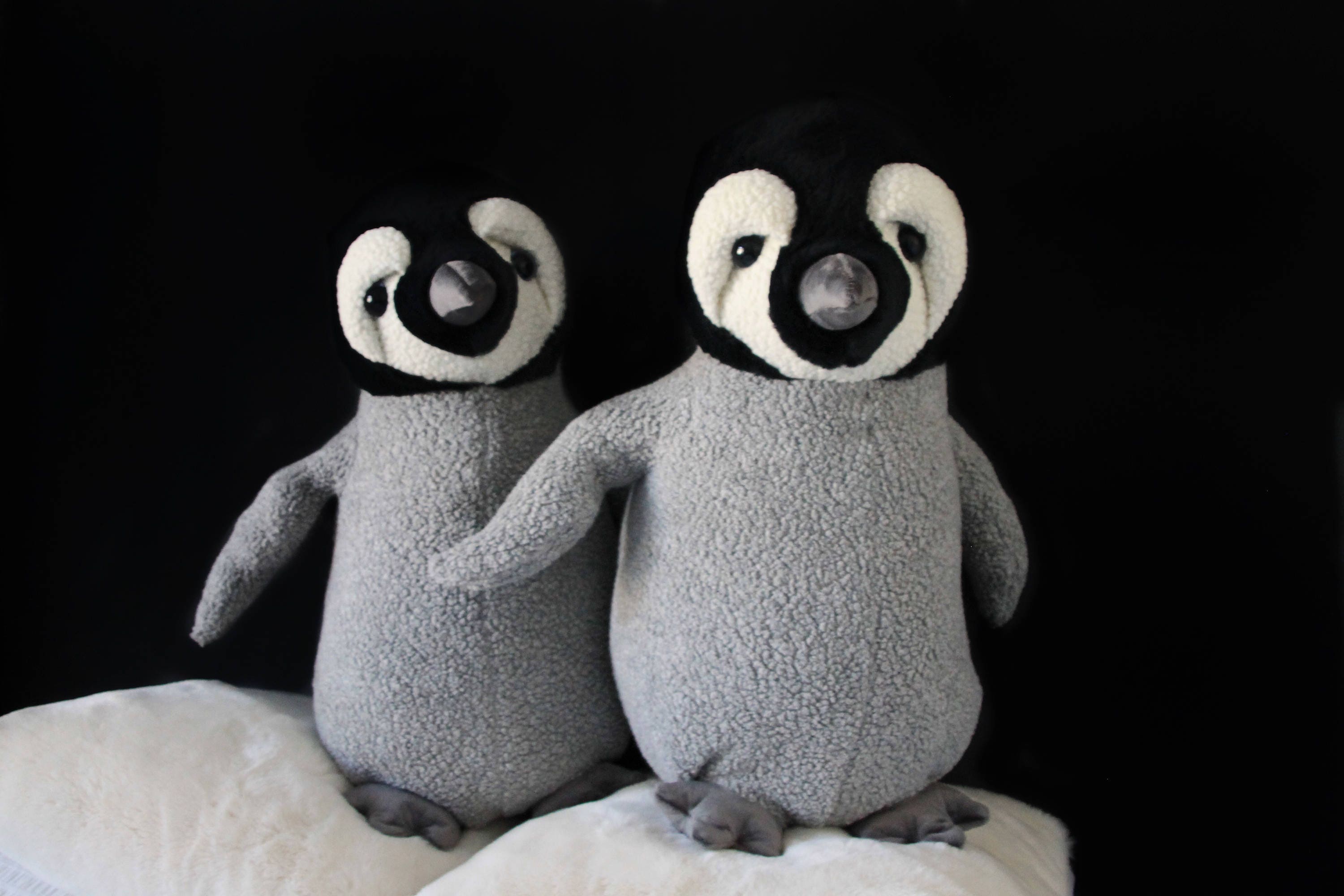 Jumbo Emperor Baby Penguin Plush Handmade Big Stuffed Animal Toy ...