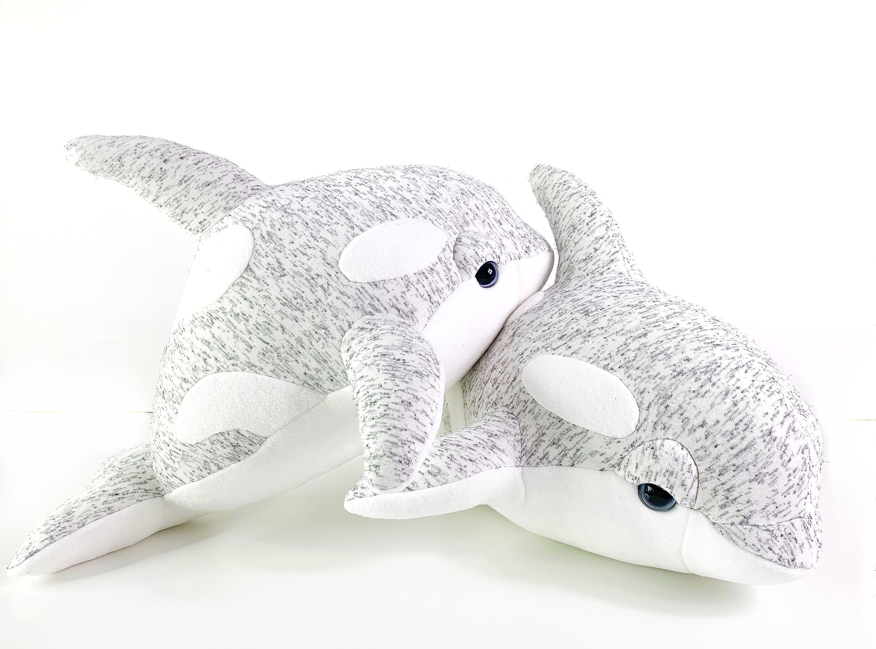 Baby Killer Whale Plush Toy Muñeca de peluche orca hecha a mano, regalo ...