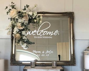 Mirror welcome sign | Etsy