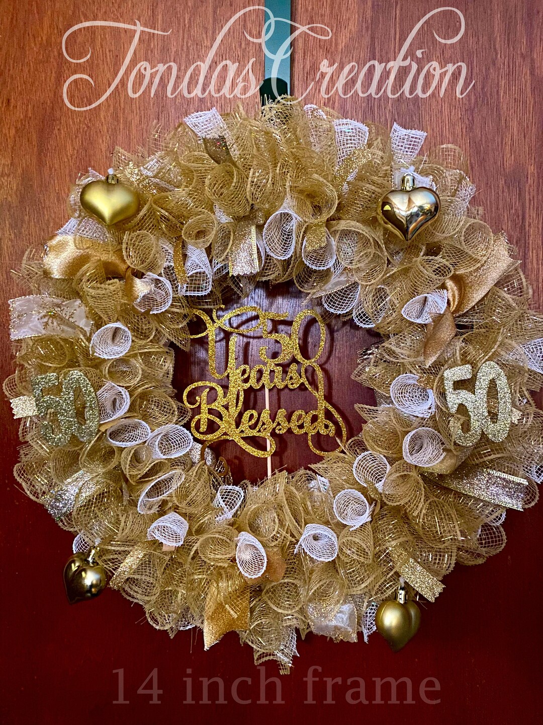 50th Wedding Anny Wreath - Etsy
