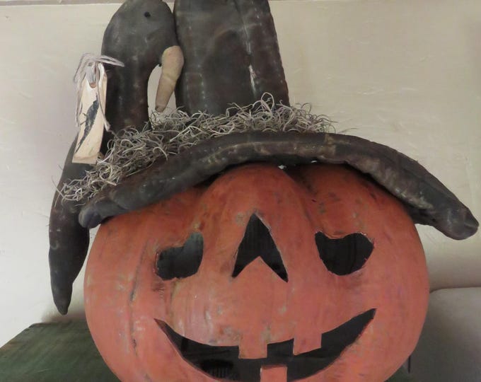 Primitive Paper Mache Jack O Lantern - Etsy