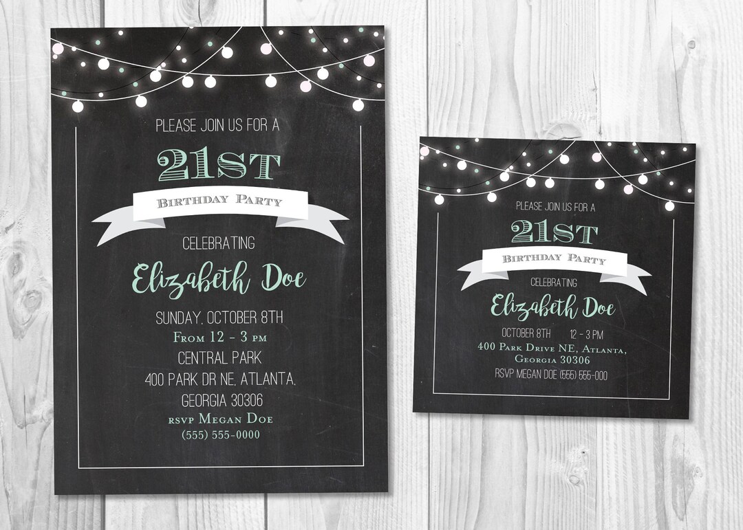 Party Invitation Printable, Made-to-order Download - Multiple Size and ...