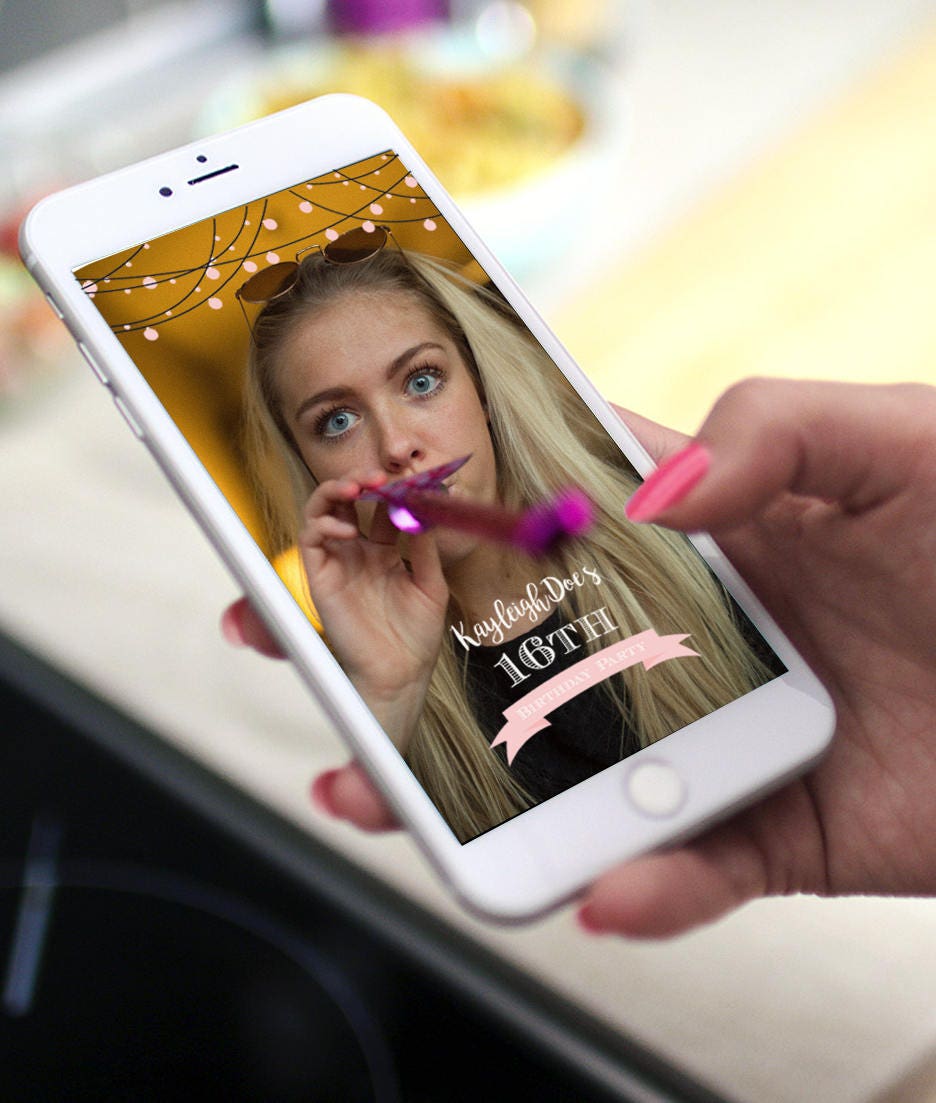 Custom Snapchat Geofilter Design - Customized Party or Event Snap ...