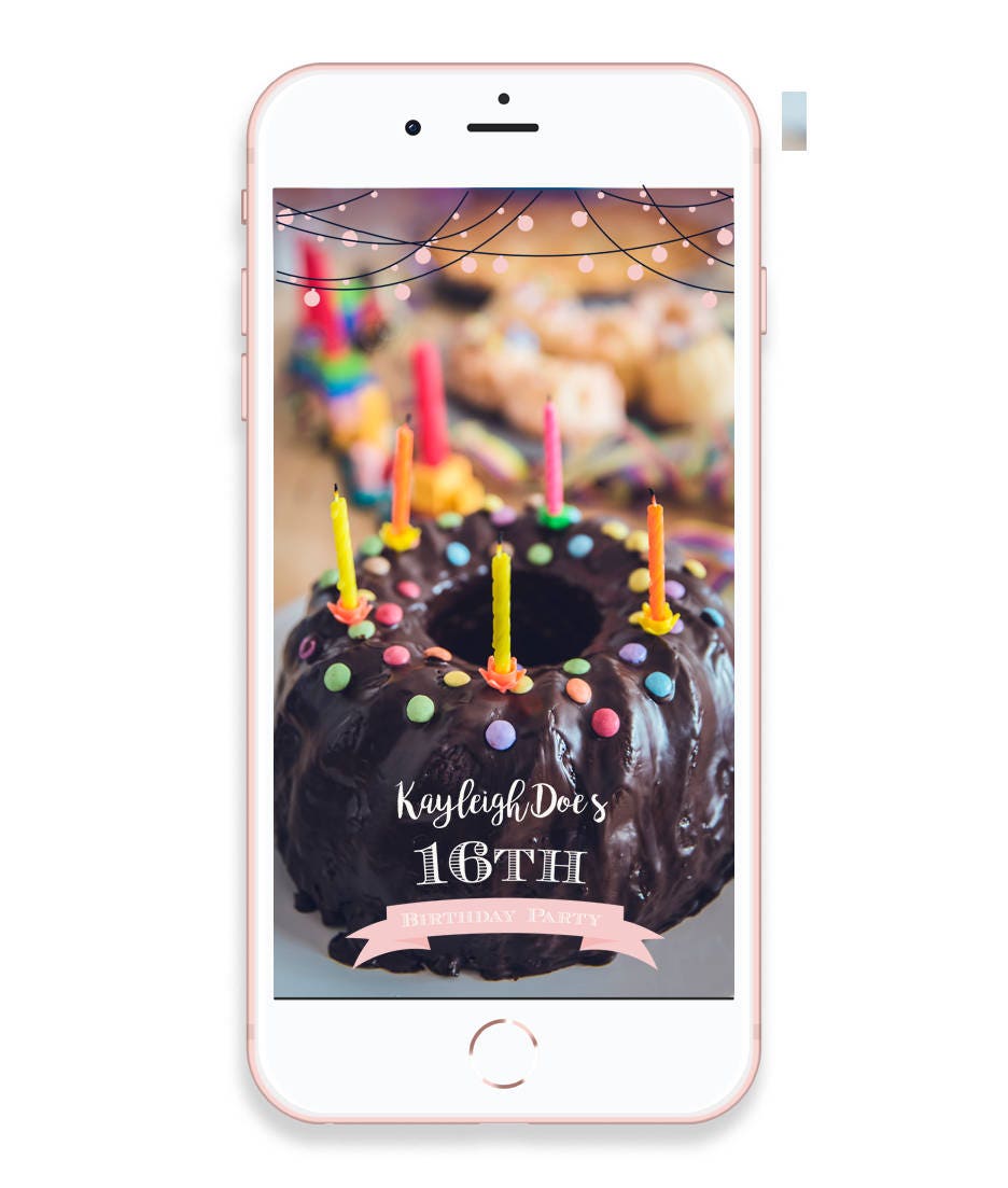 Custom Snapchat Geofilter Design - Customized Party or Event Snap ...