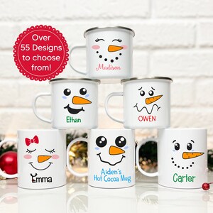 Personalized Hot Cocoa Mug Hot Chocolate Mug Snowman - Etsy