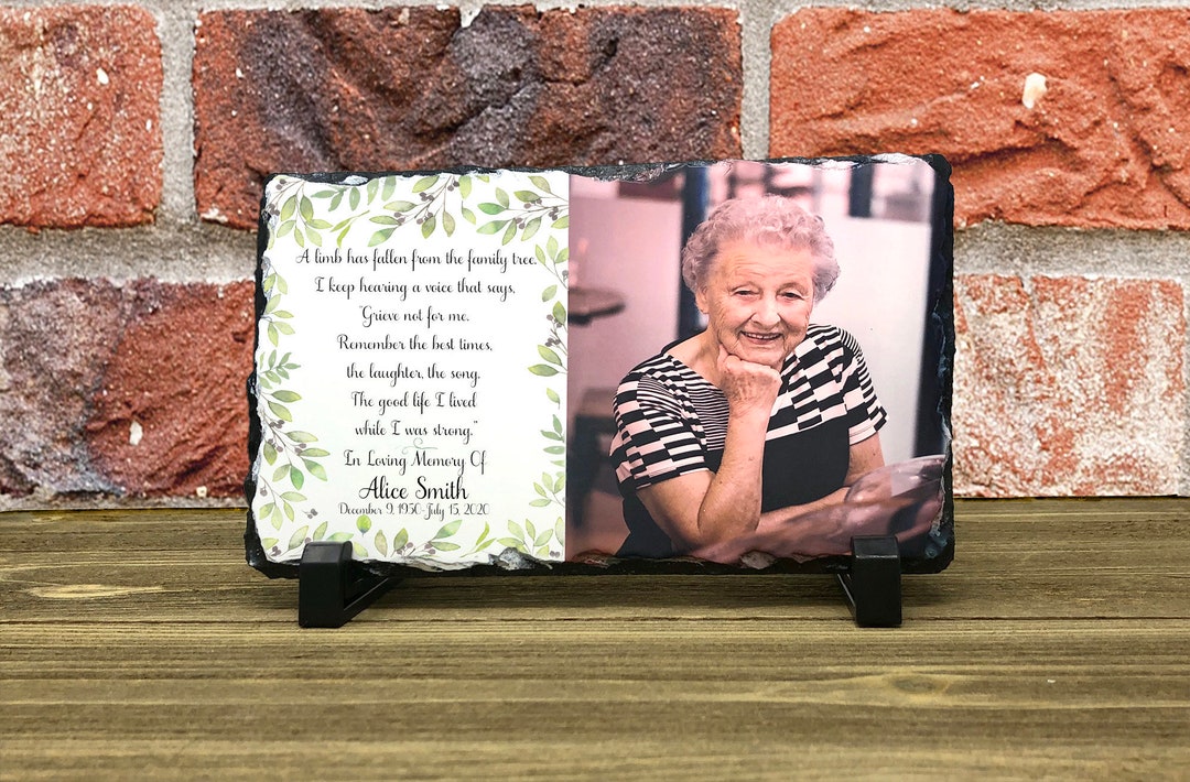 In Loving Memory Gift, Personalized Memorial, A Limb Has Fallen ...