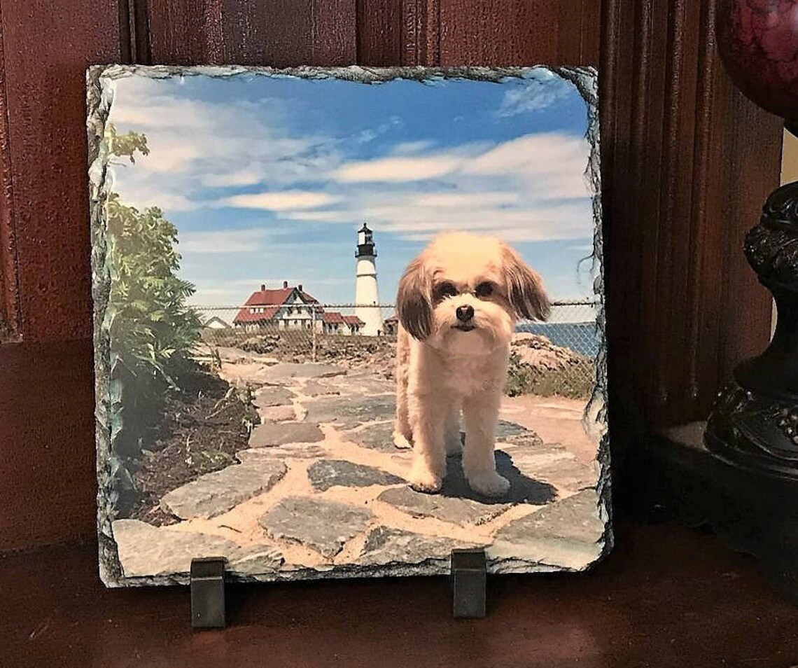 Personalized Photo Slate Unique Gift Custom Photo Gift - Etsy