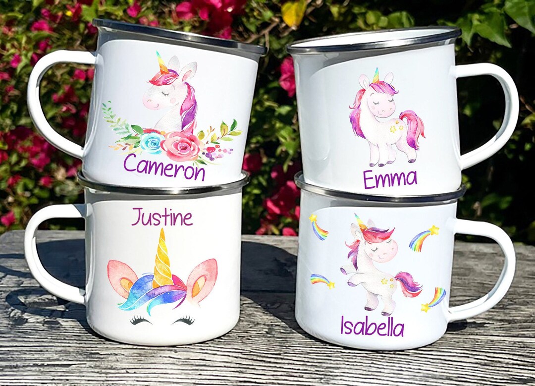 Kids Camp Mug Personalized, Unicorn Camp Mugs, Adventure Camping ...