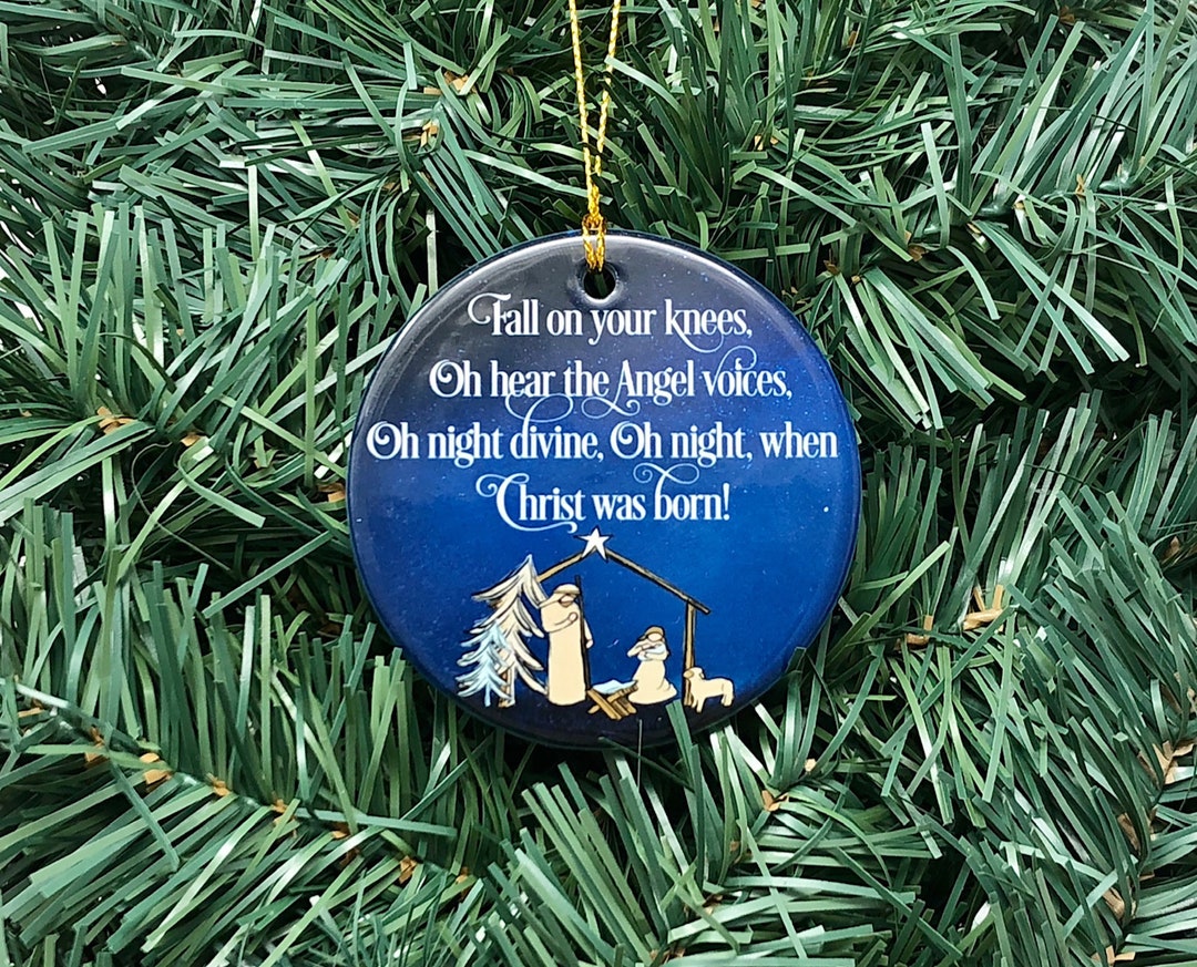 Joy to the World Ornament, Nativity Ornament, Christian Ornament ...