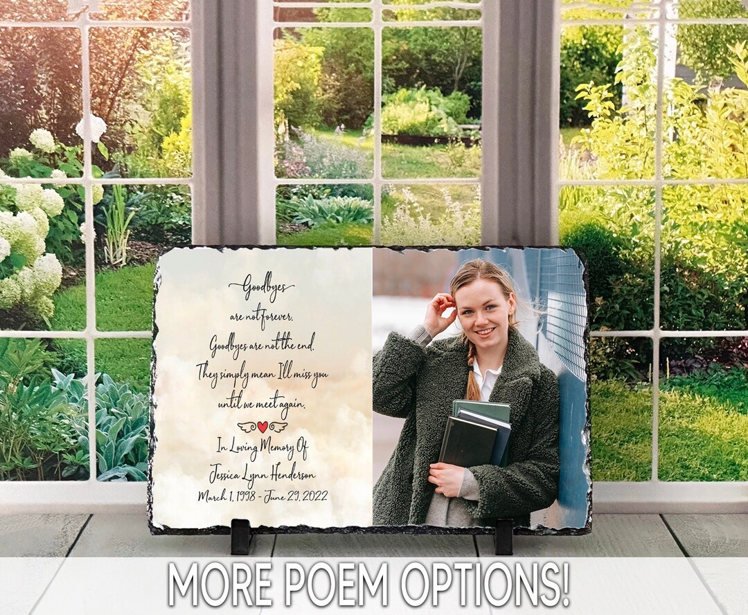 In Loving Memory Gift, Goodbyes Are Not Forever Memorial Gift, Personalized Sympathy Gift ...