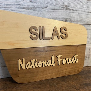 Custom National Forest Name Sign - Etsy