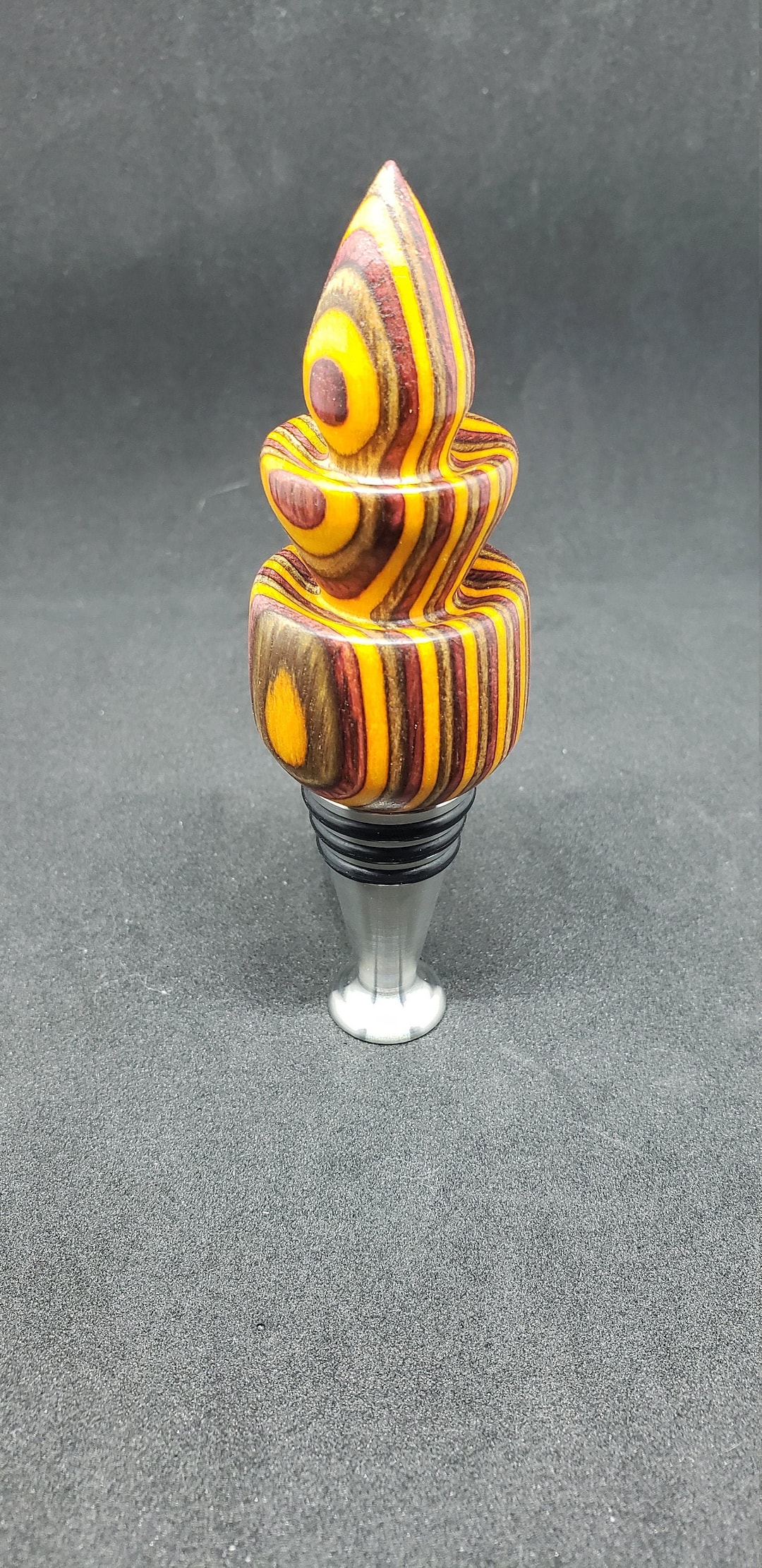 Wine Stopper The Comet Abedul laminado personalizado hecho a mano en el ...