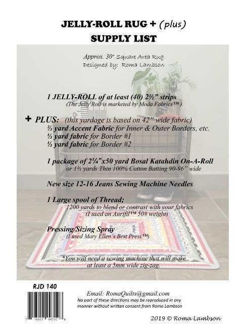 Jelly-roll Rug PLUS (PDF Pattern) - Etsy