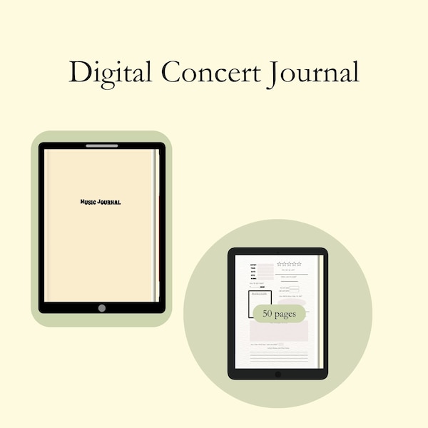Concert Journal - Etsy