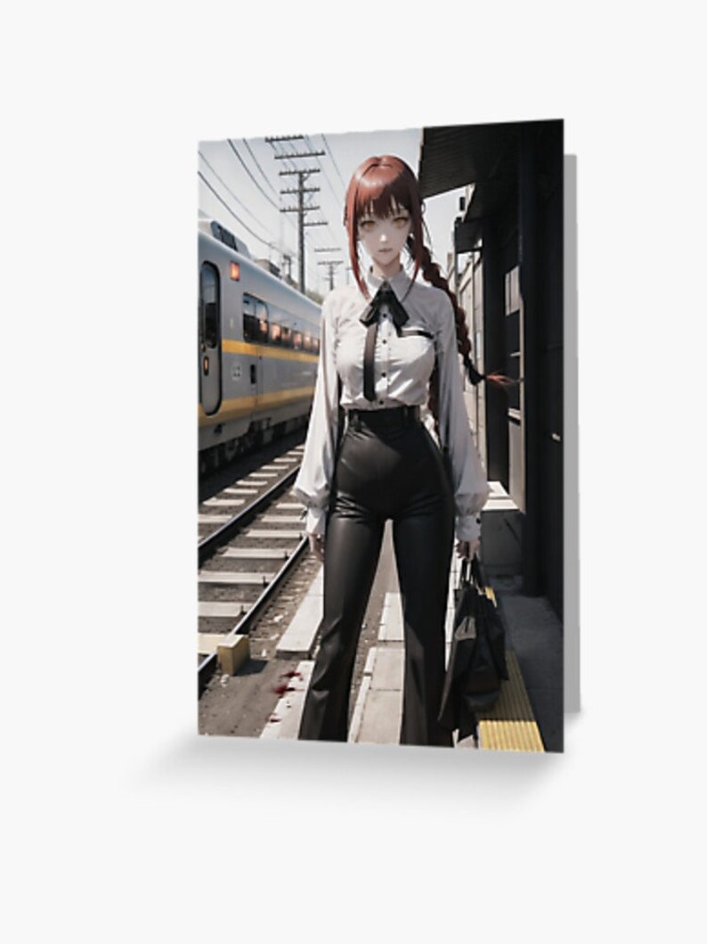 Makima Chainsaw Man Digital Art for Printing Anime Poster Waifu Train ...