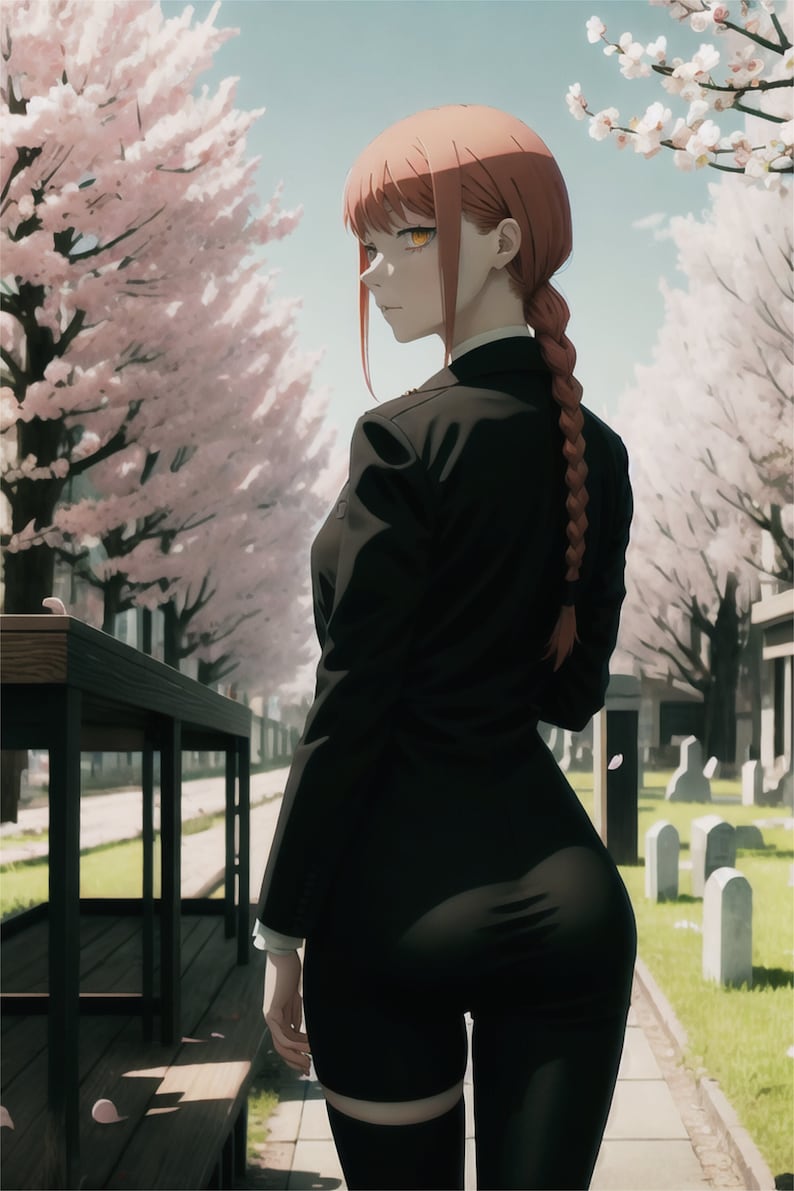 Makima Chainsaw Man Digital Art for Printing Anime Poster Waifu Cherry ...