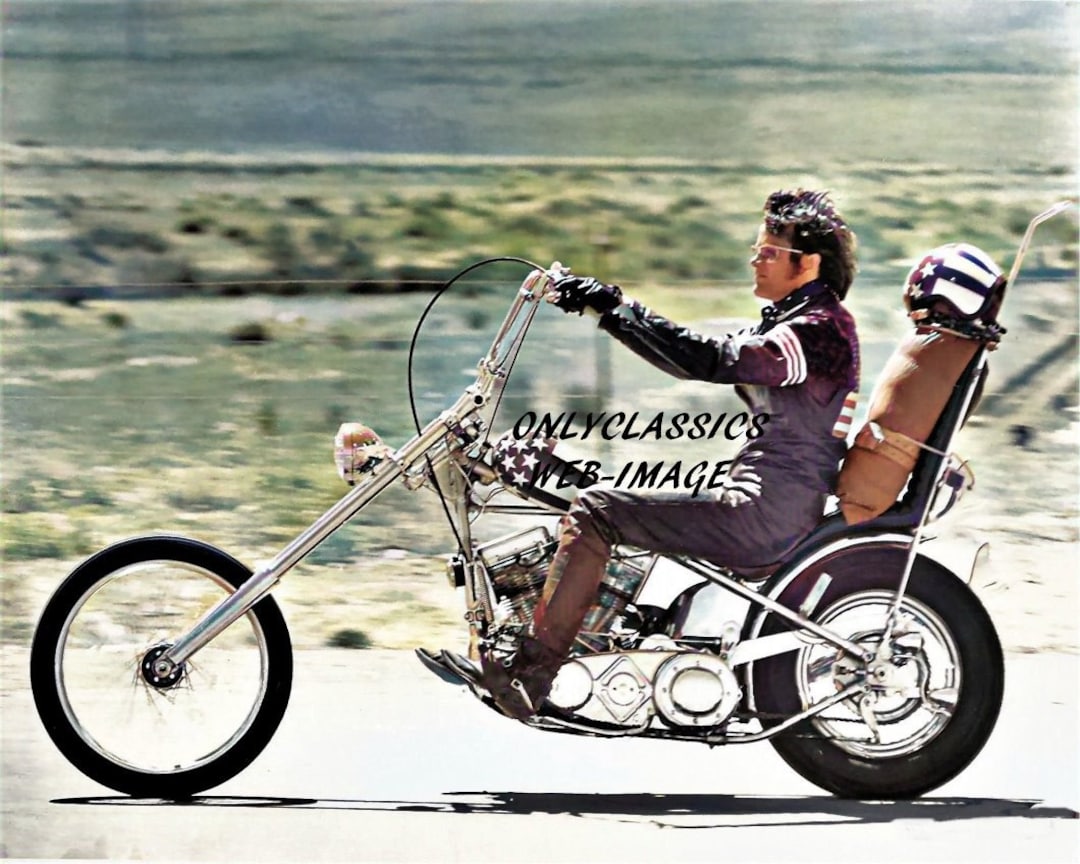 1969 Peter Fonda Easy Rider Harley Davidson Motorcycle Chopper 8x10 ...
