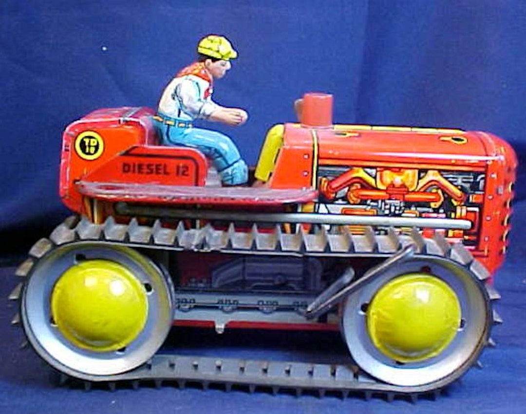 Marx Toys Diesel 12 Bulldozer With Driver Windup - All Original - Etsy