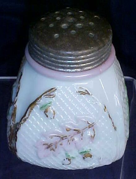 Vintage White Milk Glass Sugar Shaker Northwood Royal Netted Pattern ...