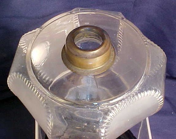 Findlay Glass Frosted Font Crown Pattern Kerosene Lamp Black Base 1 ...