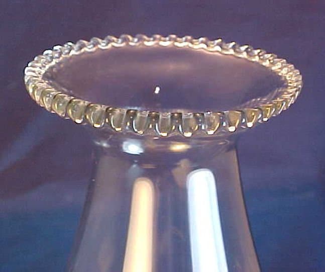 Vintage Kerosene Oil Lamp Glass Chimney 7" No. 1 Size Beaded Top - Etsy