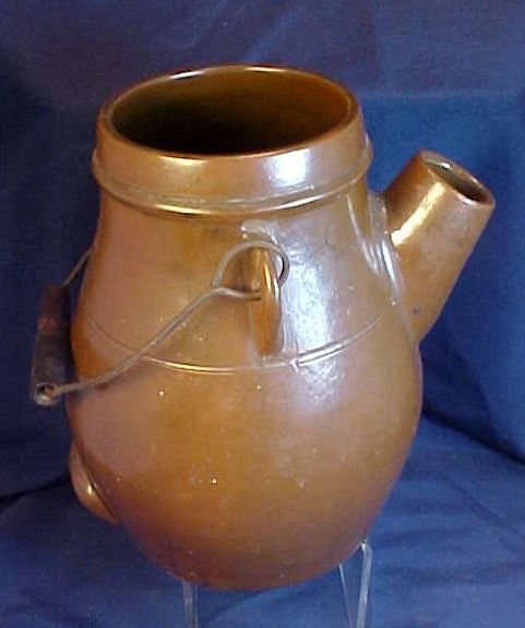 Antique Brown Glaze Stoneware Batter Jug With Handle - Etsy