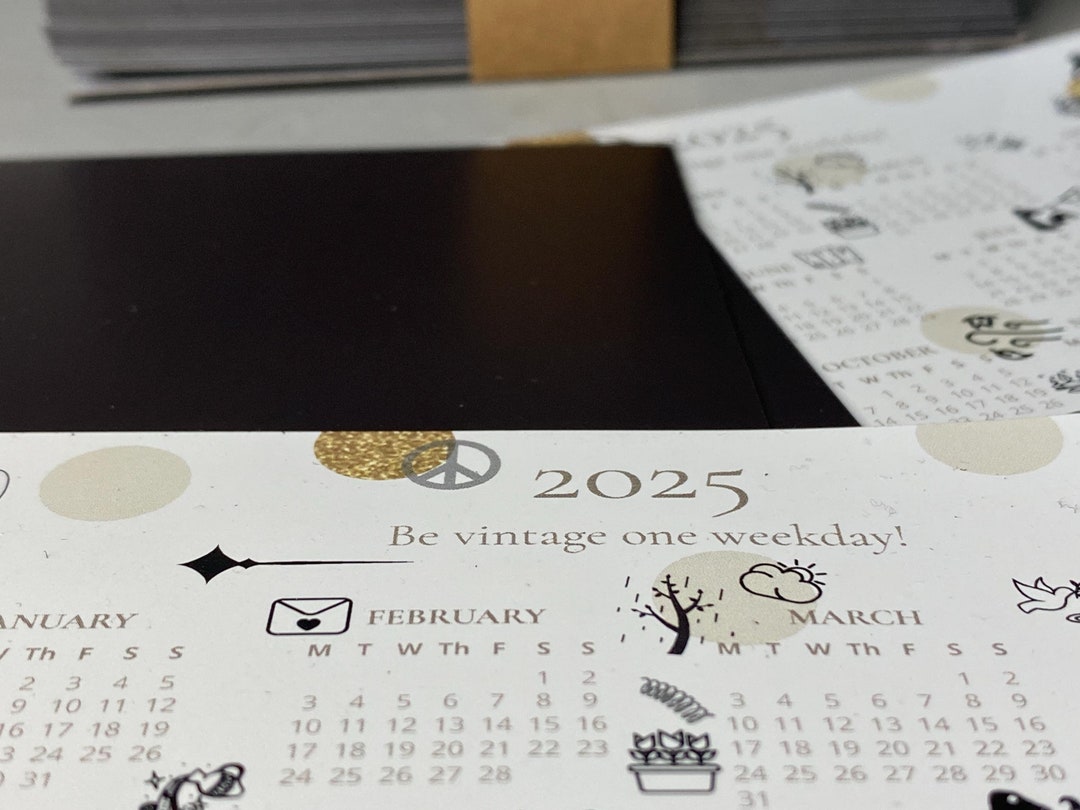 2025 Fridge Magnet Calendar by Retropolka, Limited Edition Vintage ...