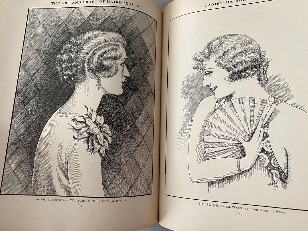 Art Deco Hairdressing Book: 1931 Hairstyling Techniques & Graphics ...
