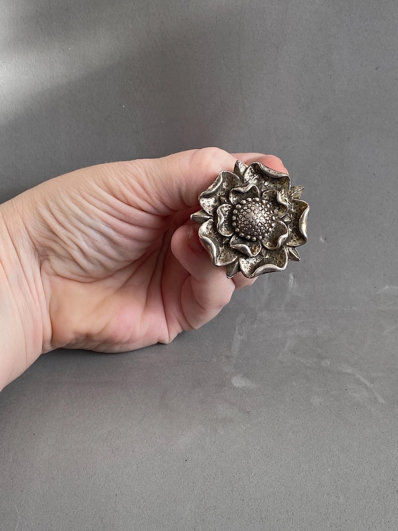 Vintage Miracle White Rose of York Brooch, Medieval Heraldic Style ...