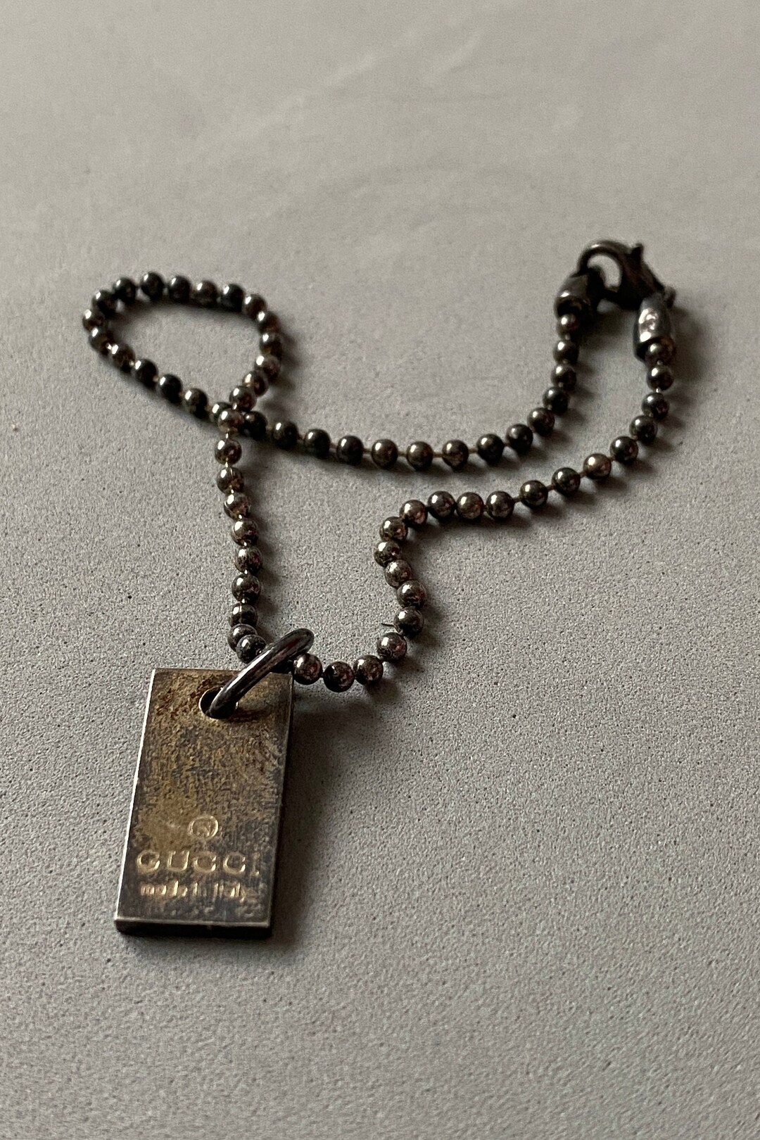 Gucci Vintage Trademark Bar Sterling Silver Bracelet Ball - Etsy