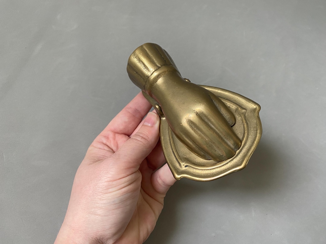 Victorian Revival Mid-century Brass Hand Paper Clip 1970s Desk Decor ...